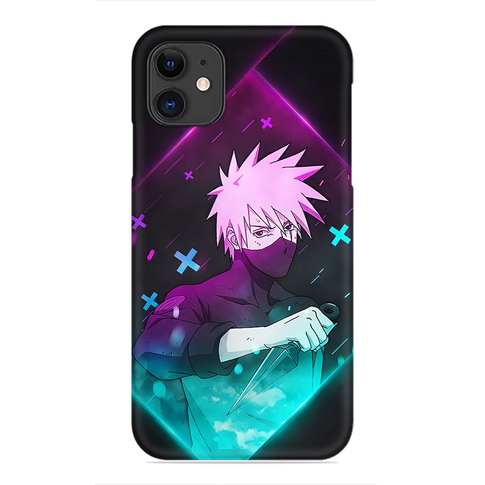 Neon Ninja Vibes – Kakashi Hatake Glow Art Phone Case – Choicit